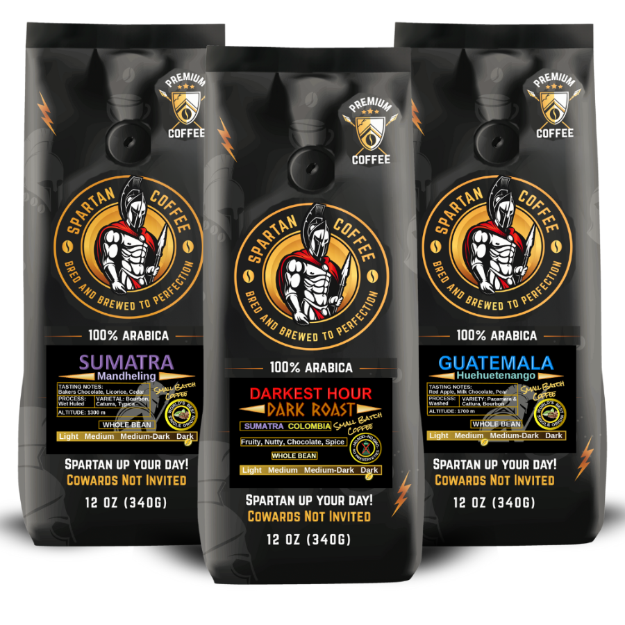 Low Acidity Coffee Bundle 3-Pack (12oz each) – Spartan Coffee